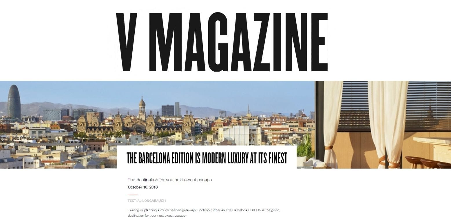 V MAGAZINE | EDITION Hotels